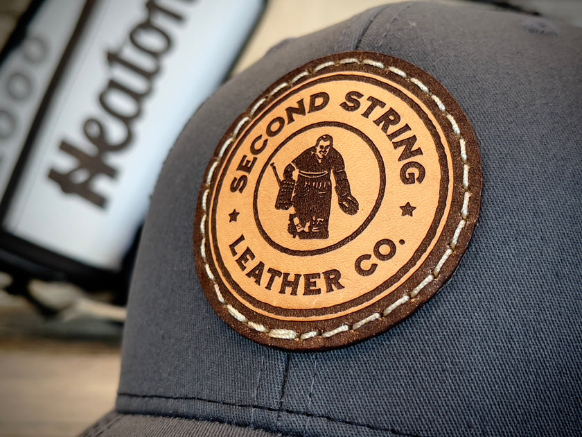 Charcoal Trucker Hat With Black Mesh Back – Second String Leather Company