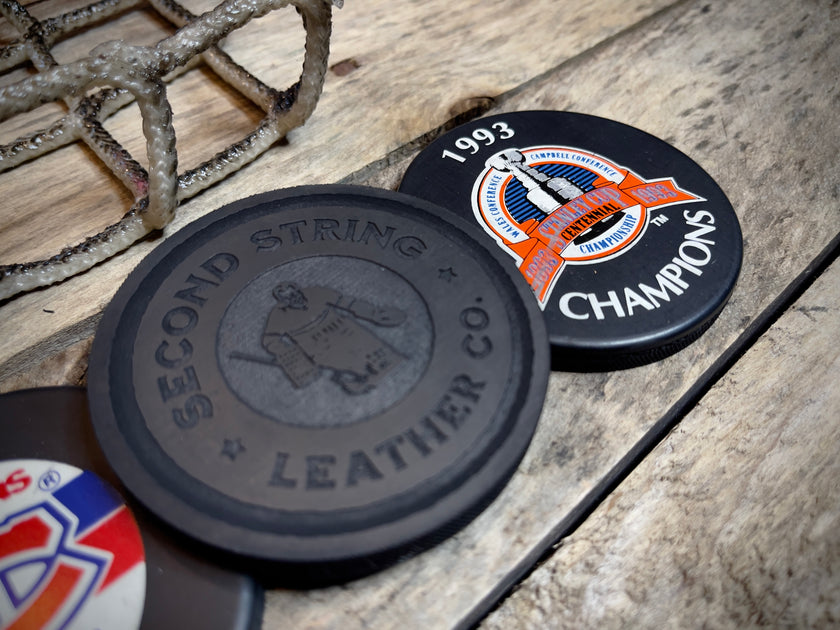 Hat Trick Puck Coaster Set - Montreal – Second String Leather Company