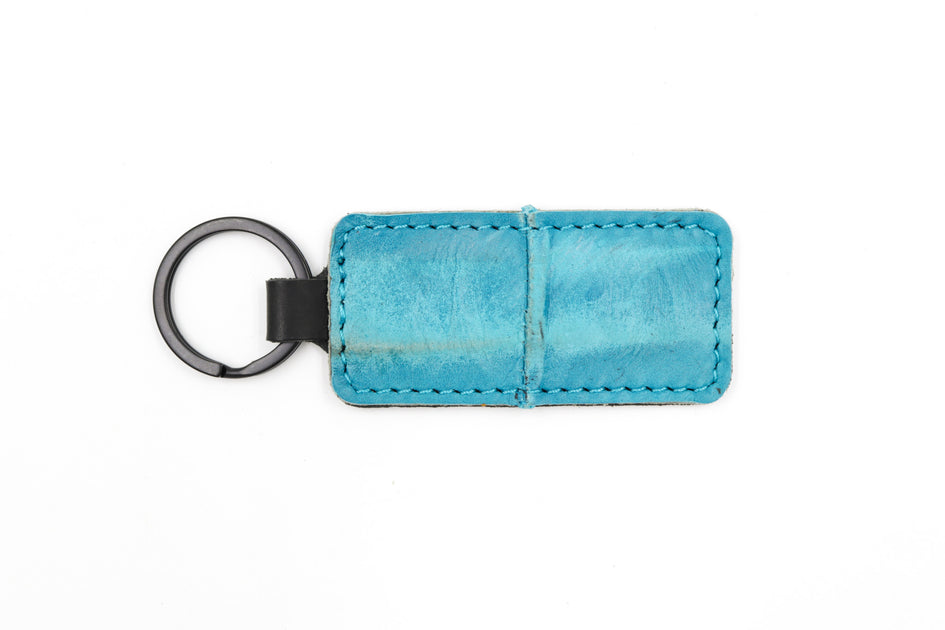 San Jose Teal Keychain – Second String Leather Company