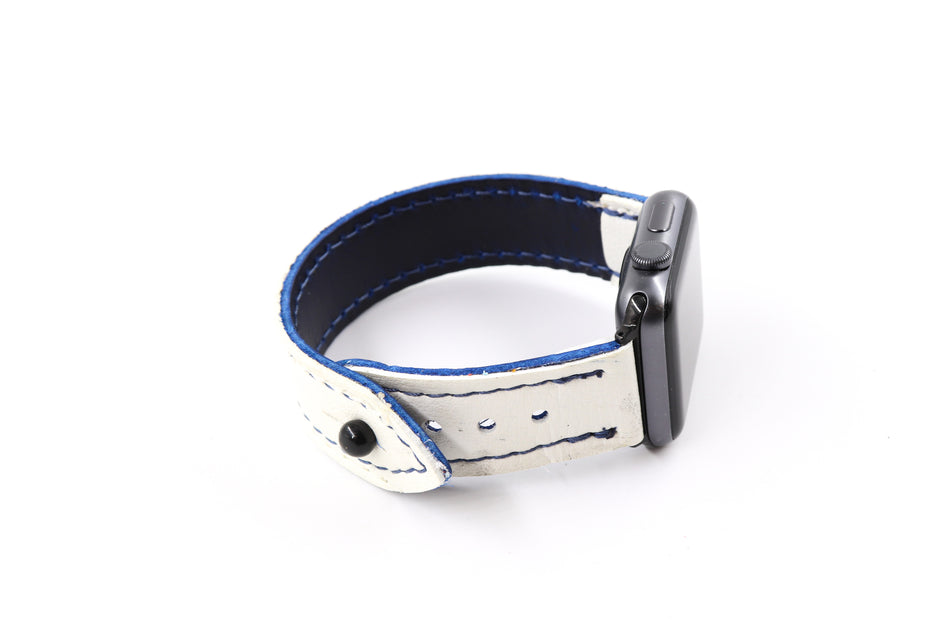 Maine White iWatch Band – Second String Leather Company