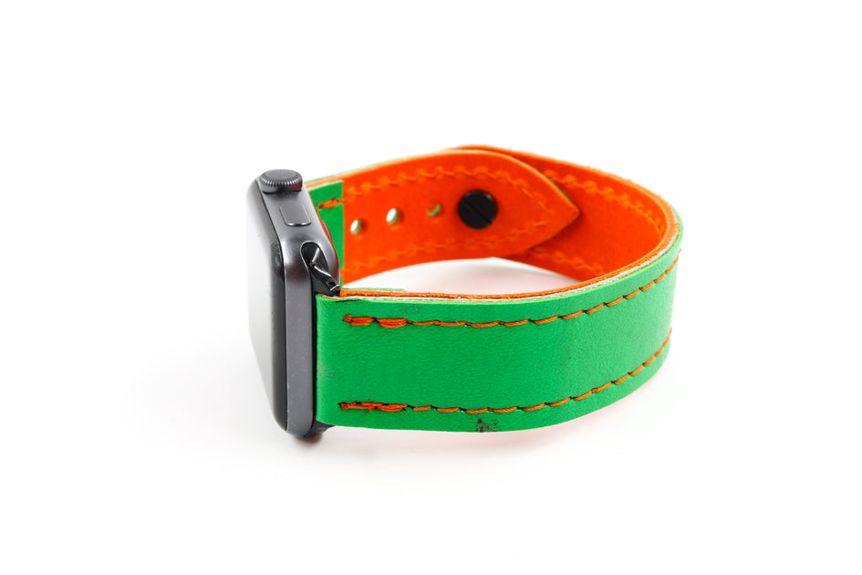Juice Box Orange iWatch Band – Second String Leather Company