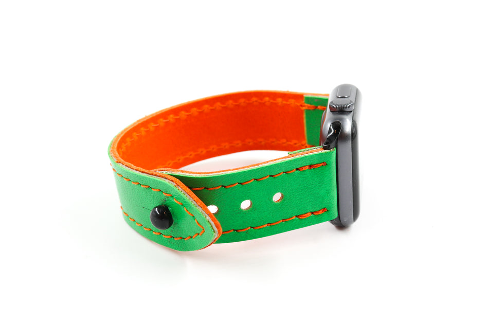 Juice Box Orange iWatch Band – Second String Leather Company