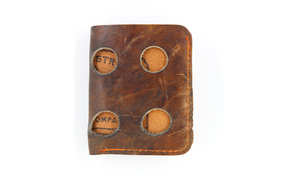 Waffle GM12 PF 6 Slot Square Wallet – Second String Leather Company