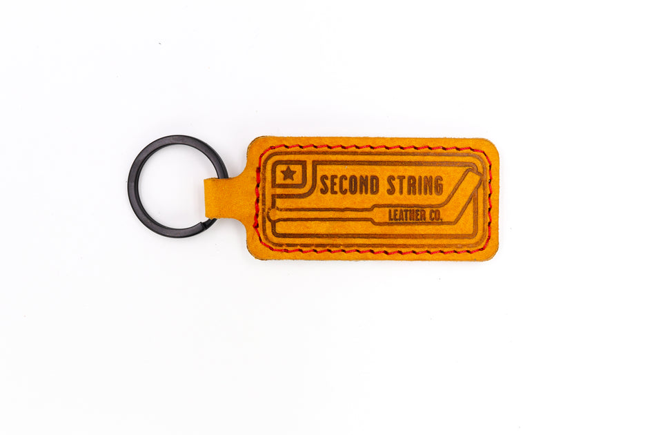 Calgary White Keychain – Second String Leather Company