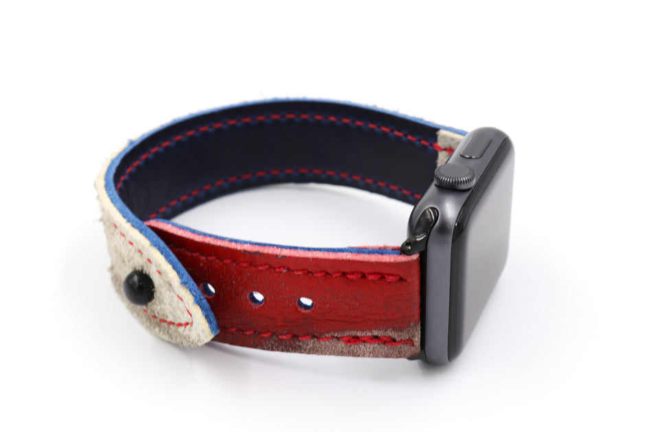 Sunshine Glove White/Red iWatch Band – Second String Leather Company