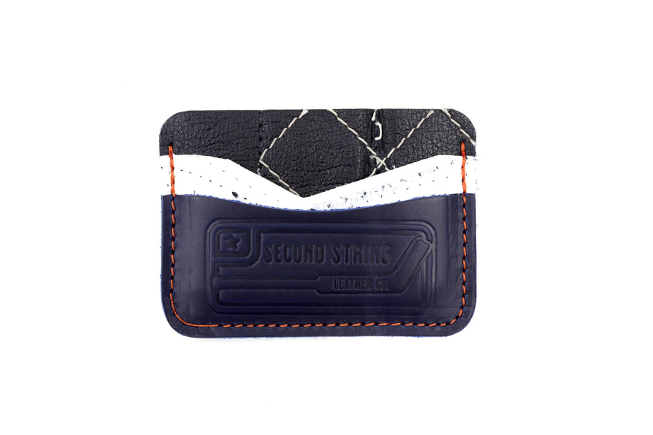 Heaton Helite IV Blue/Blk Glove 3 Slot Wallet – Second String Leather ...