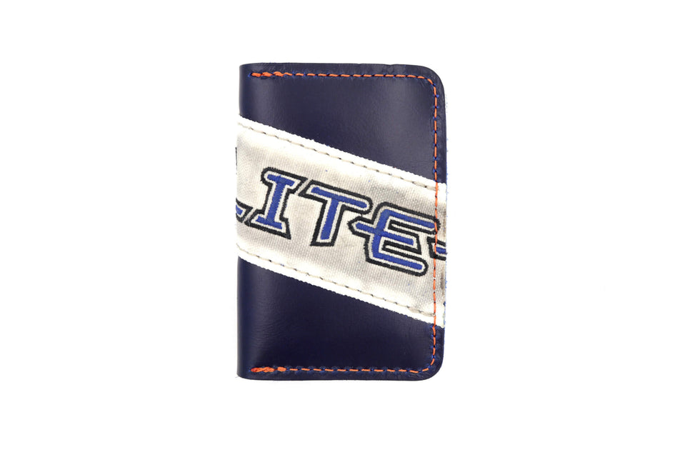 Heaton Helite IV Blue/Blk Glove 6 Slot Wallet – Second String Leather ...