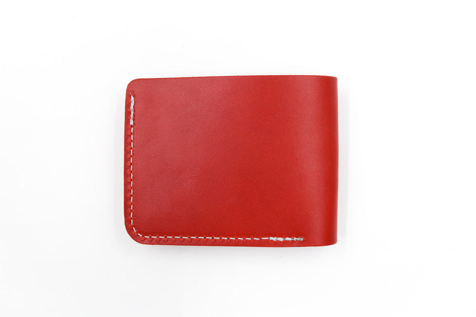 Heaton Helite Red 6 Slot Bi-Fold Wallet – Second String Leather Company