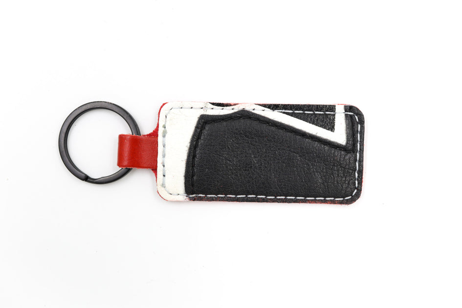 Heaton Helite Red Black/White Keychain – Second String Leather Company