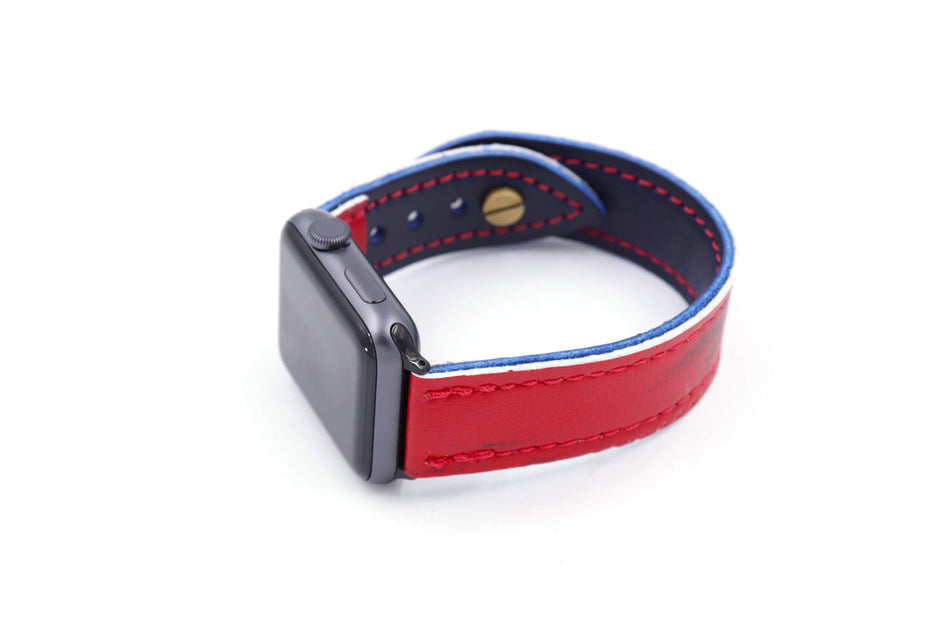 Sunshine Collection Red iWatch Band – Second String Leather Company